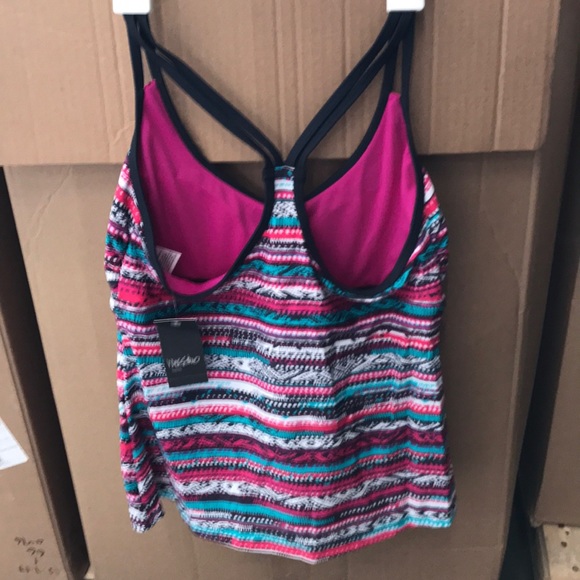 Mossimo Supply Co. | Swim | Nwt Mossimo Multi Color Tback Tankini Top ...